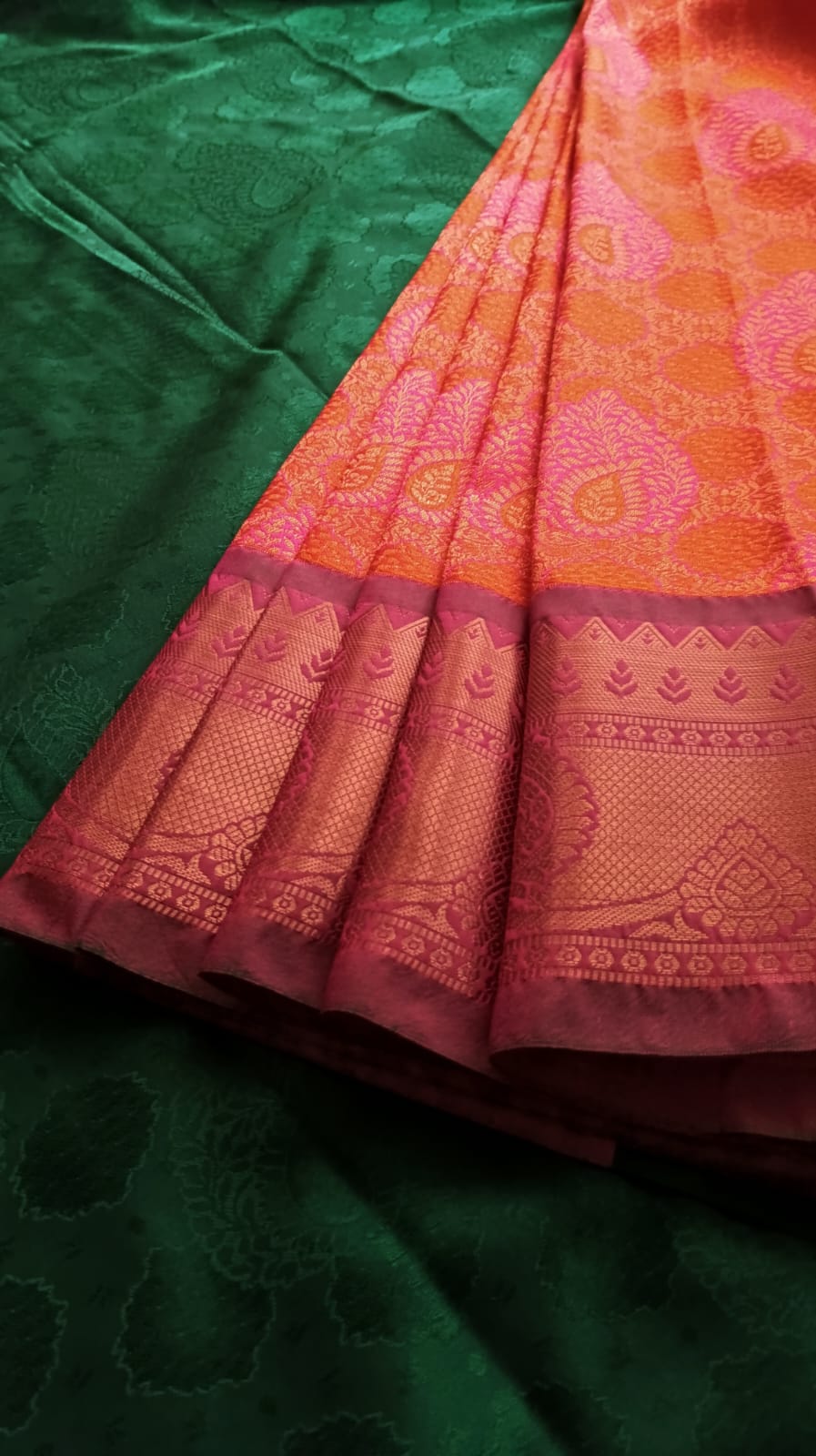 Bright & beautiful fancy Half Saree unstitched kids - korvai paavadai ...